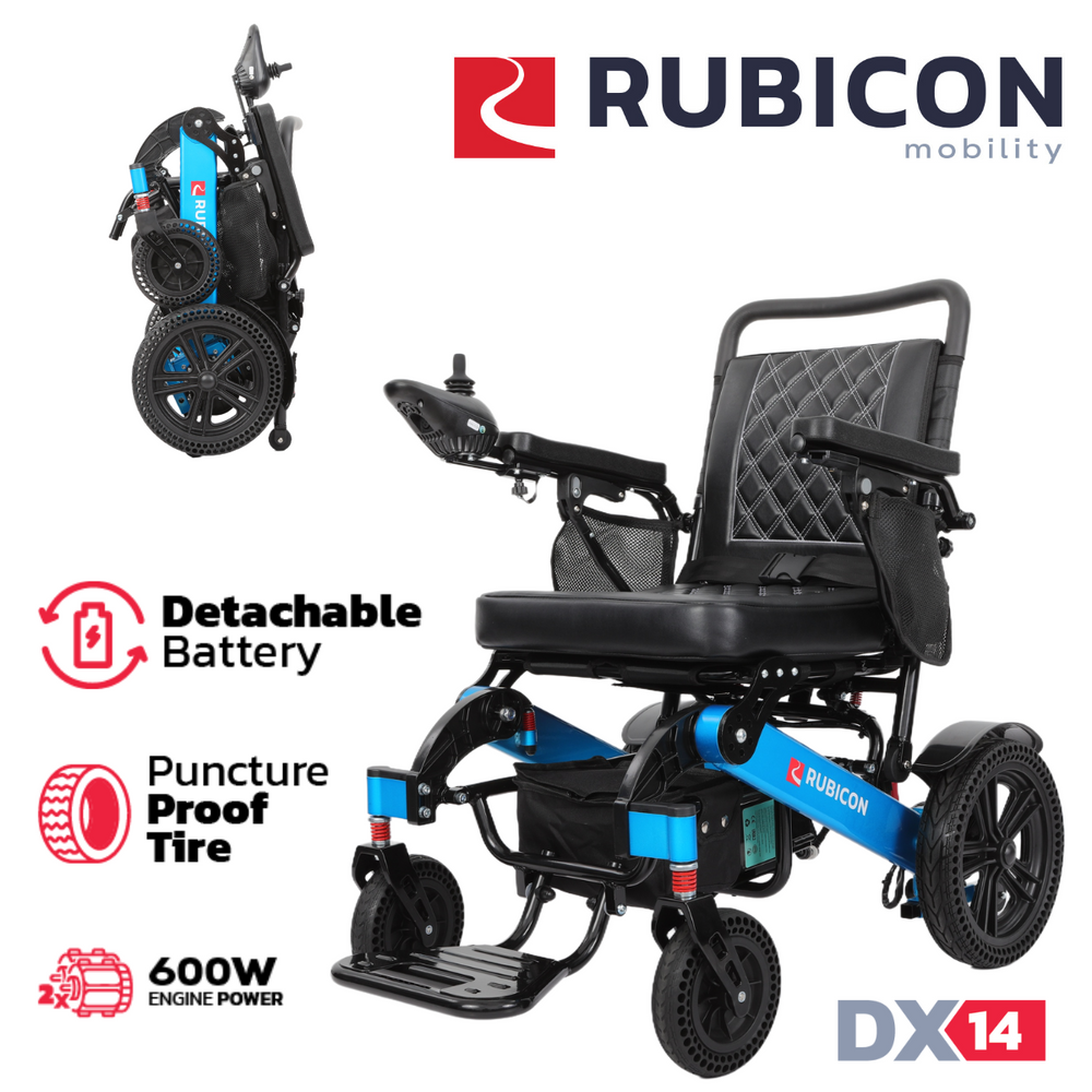 Rubicon DX14 – Longest Range Premium Electric Wheelchair: All-Terrain ...