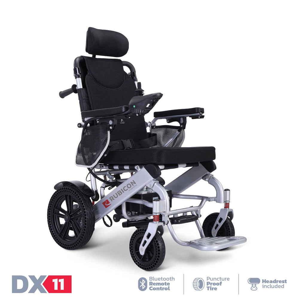Rubicon DX11 - Reclining Electric Wheelchair with Adjustable Headrest ...