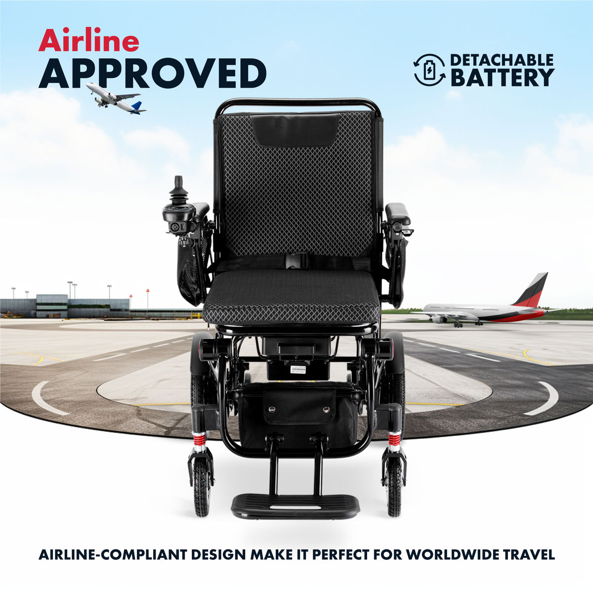 Rubicon DX07 - Lightweight Foldable Electric Wheelchair: Compact ...