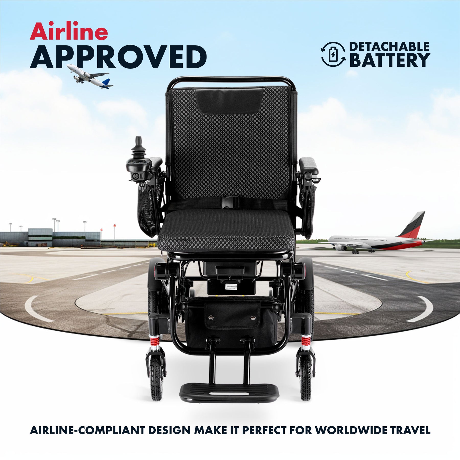 Rubicon DX07 - Lightweight Foldable Electric Wheelchair: Compact ...